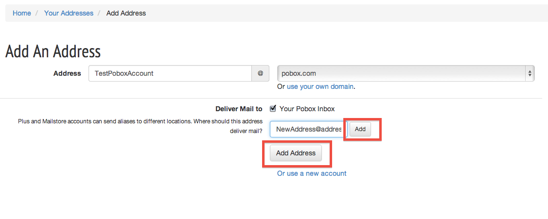 How Do I Add An Address Pobox